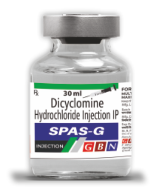 Dicyclomine Injection IP 10mg/ml (SPAS-G)